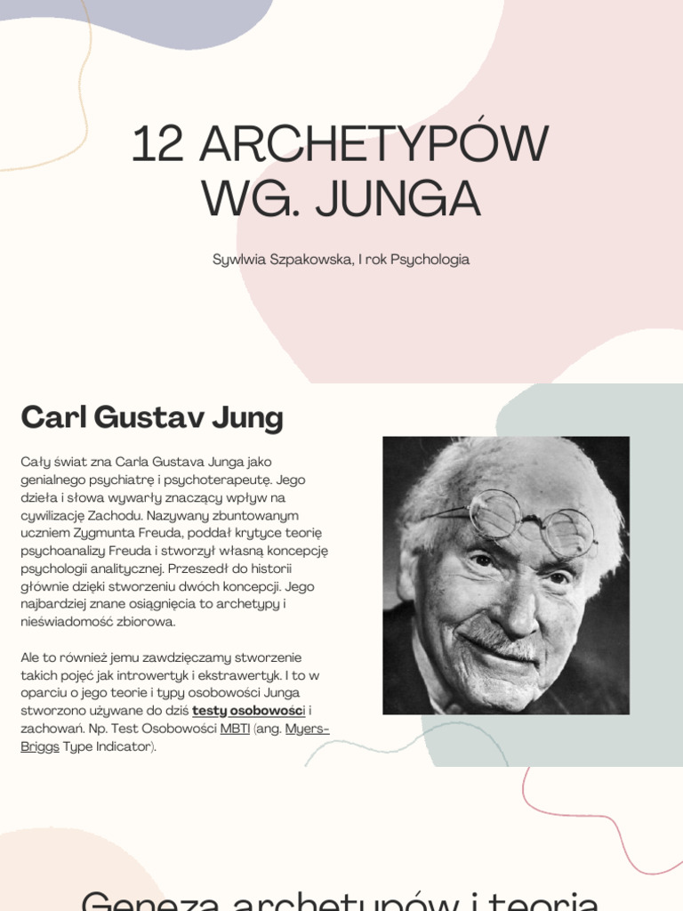 Osobowości JUNGA - Szpakowska | PDF