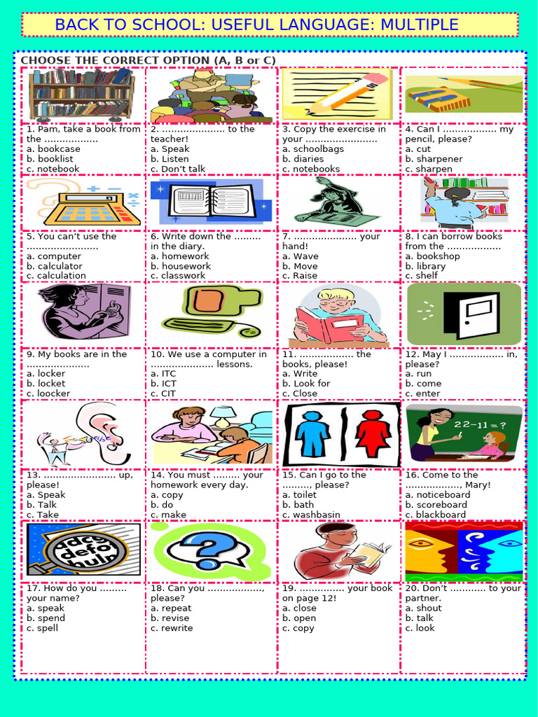 back-to-school-classroom-vocabulary_58990 | PDF