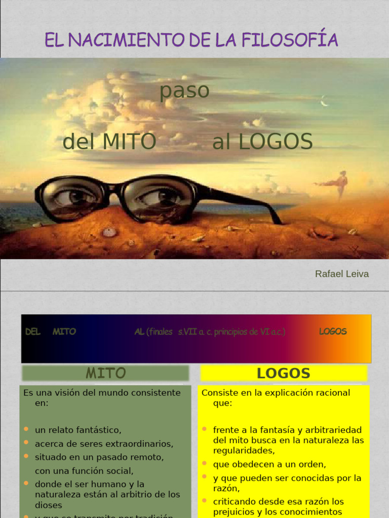 Del Mito Al Logos | PDF