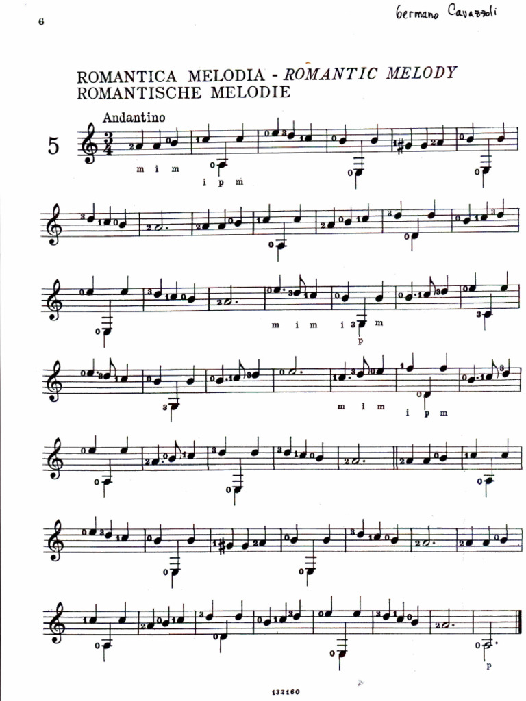 Cavazzoli - Romantica Melodia | PDF