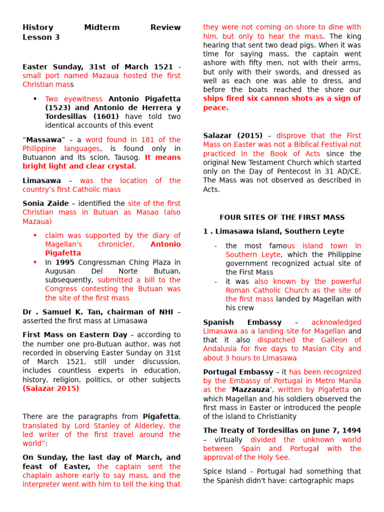 History Midterm Review | PDF