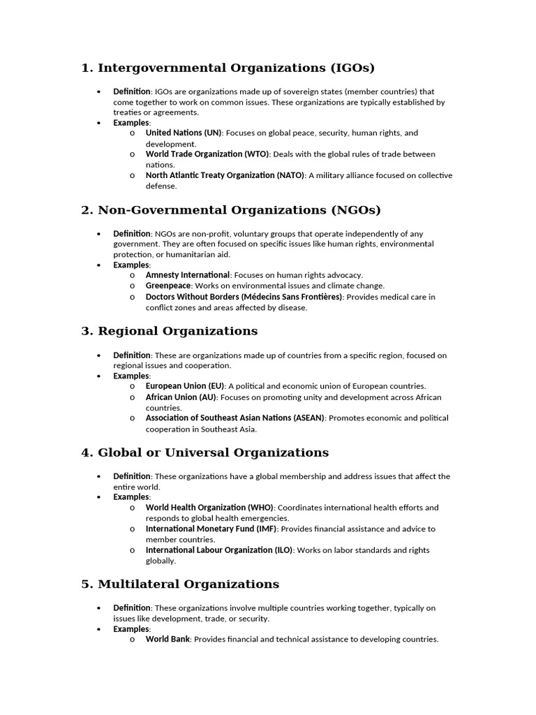 International Organization | PDF