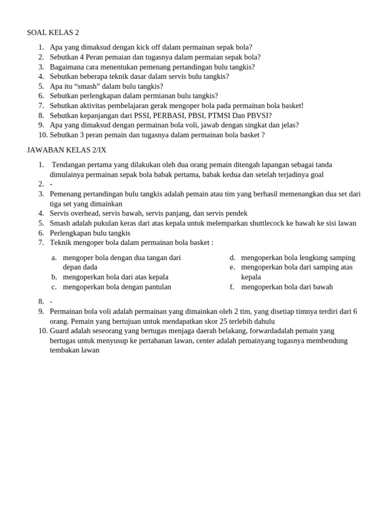 Soal Esay Mid SMP 1-3 | PDF