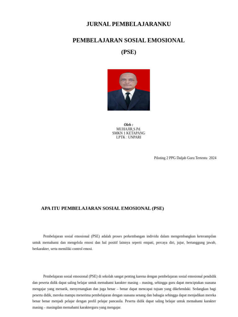 Jurnal Pembelajaranku PSE | PDF