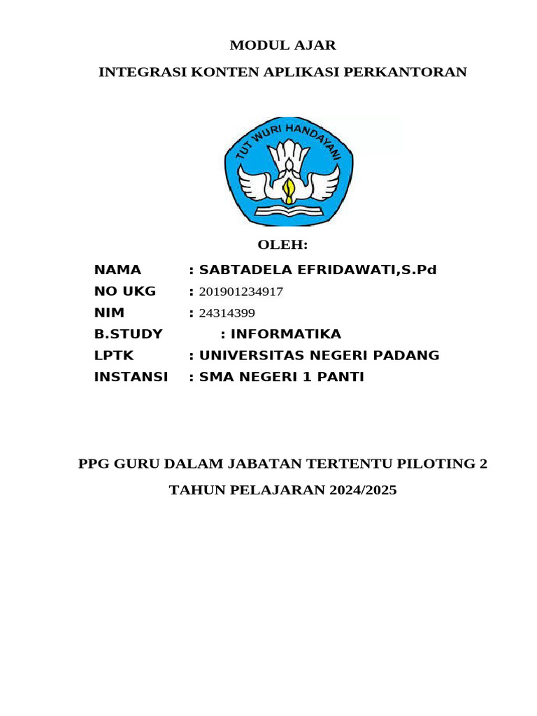 Modul Ajar TIK | PDF