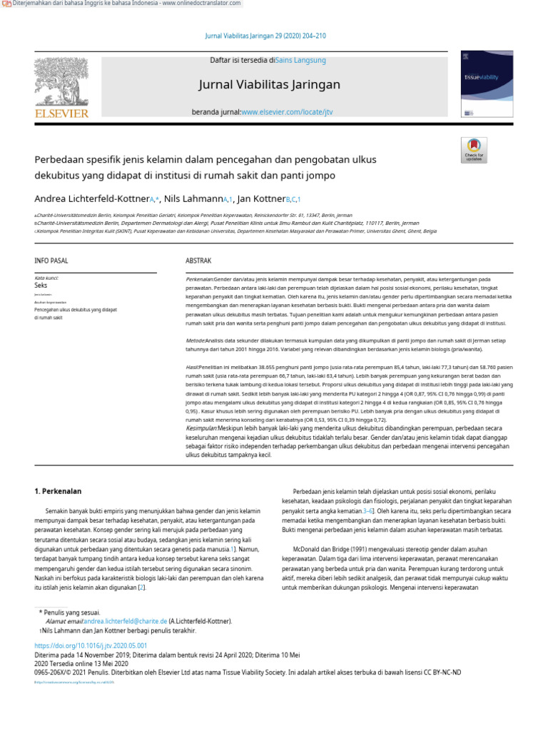 Artike Internasinal Faktor Dekubit 5.en - Id | PDF