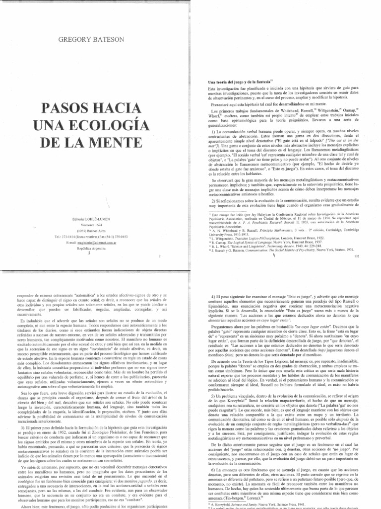1) Bateson | PDF