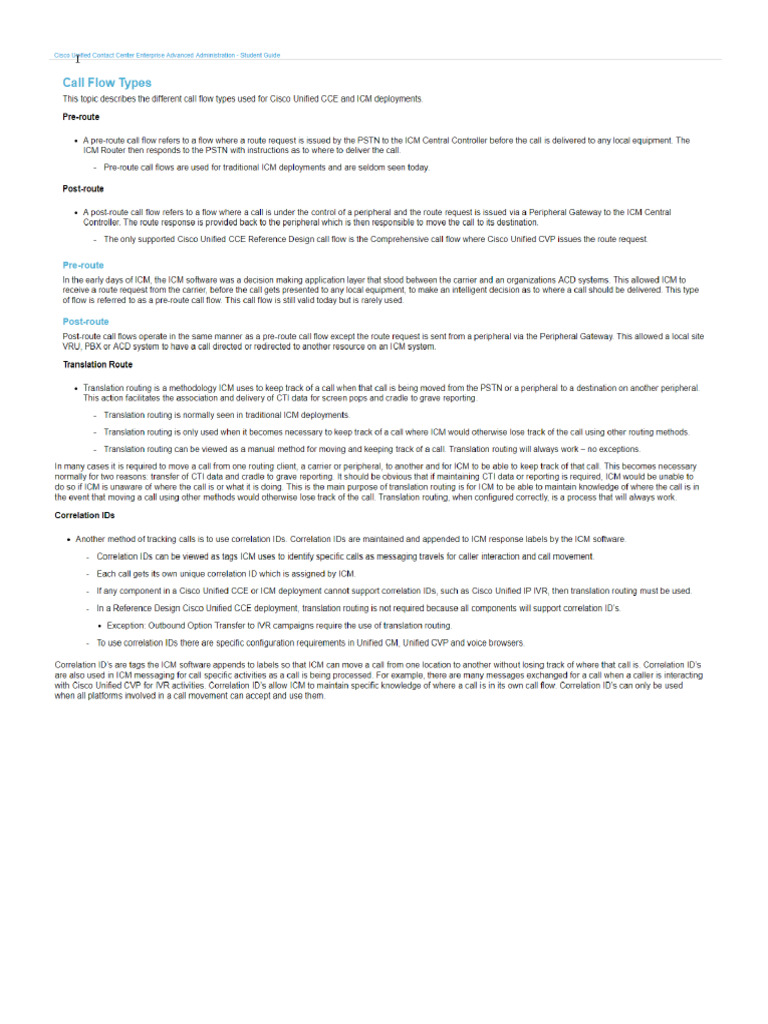 UCCE-AA - Basic Call Flow Models | PDF