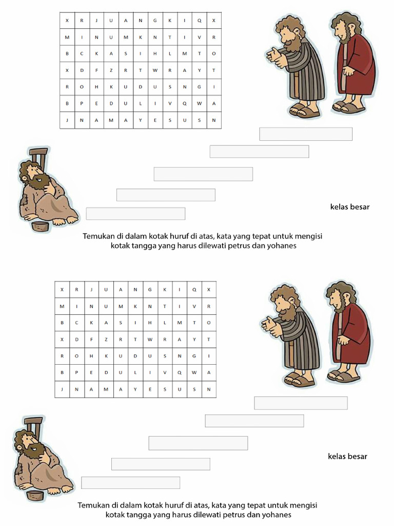 Petrus, Yohanes Dan Orang Lumpuh - KELAS BESAR | PDF