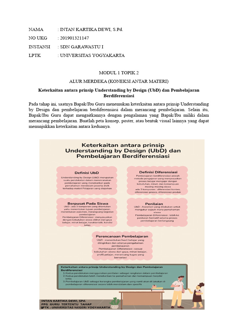 ALUR MERDEKA KONEKSI ANTAR MATERI (Keterkaitan Antara Prinsip ...