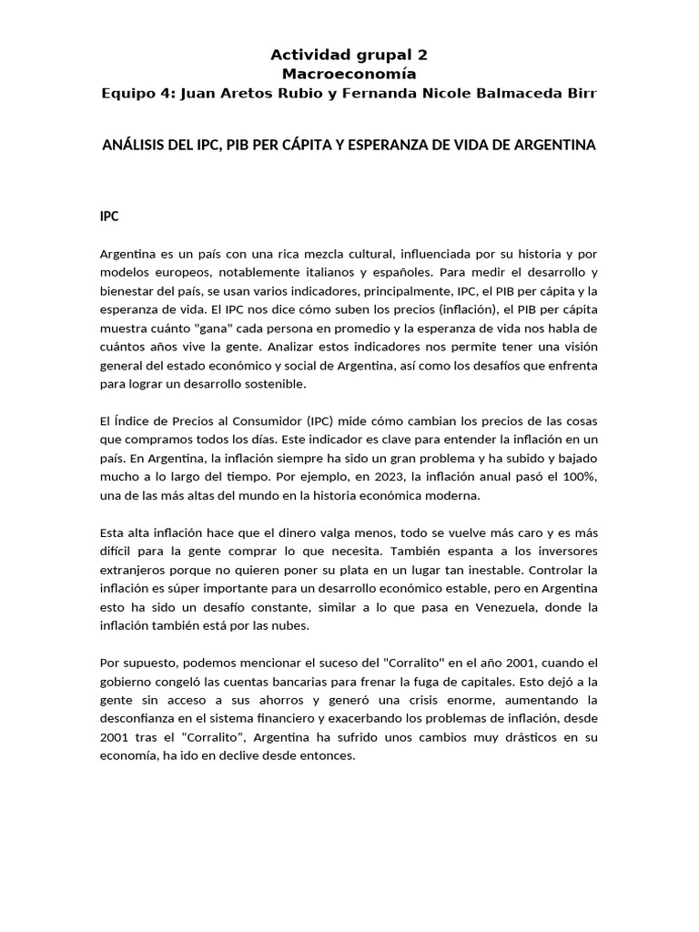 Actividad Grupal 2, Equipo 4 | PDF
