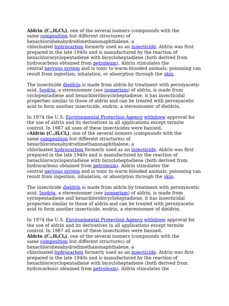 Aldrin | PDF