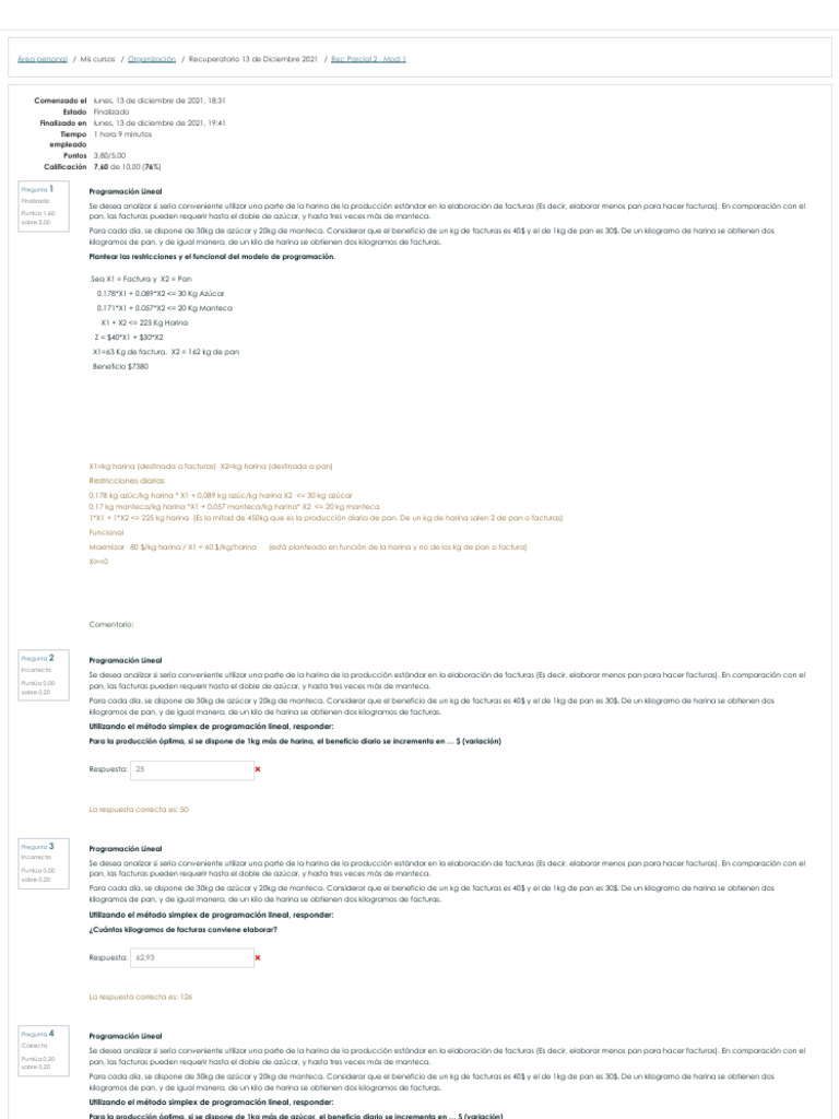 Rec Parcial 2 - Mod 1 - Revisión Del Intento | PDF