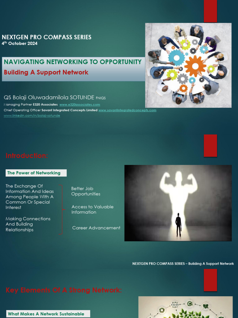 Navigating Networking To Opportunity | PDF