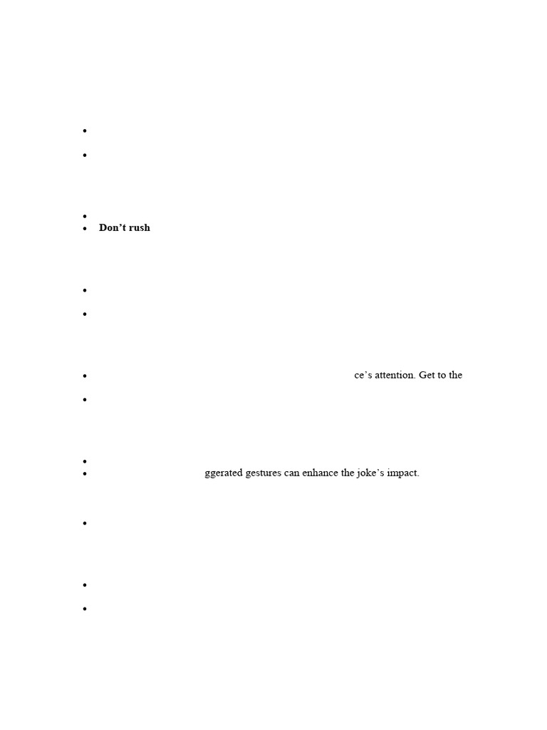 Being Good at Telling Jokes | PDF