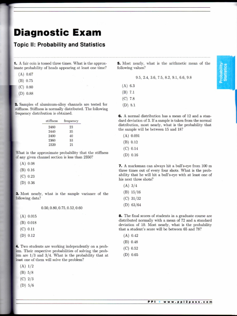 Probablity and Statistics | PDF