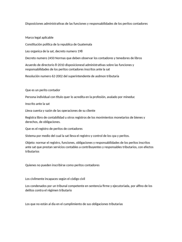 Disposiciones Administrativas de Las Funciones y Responsabilidades de ...