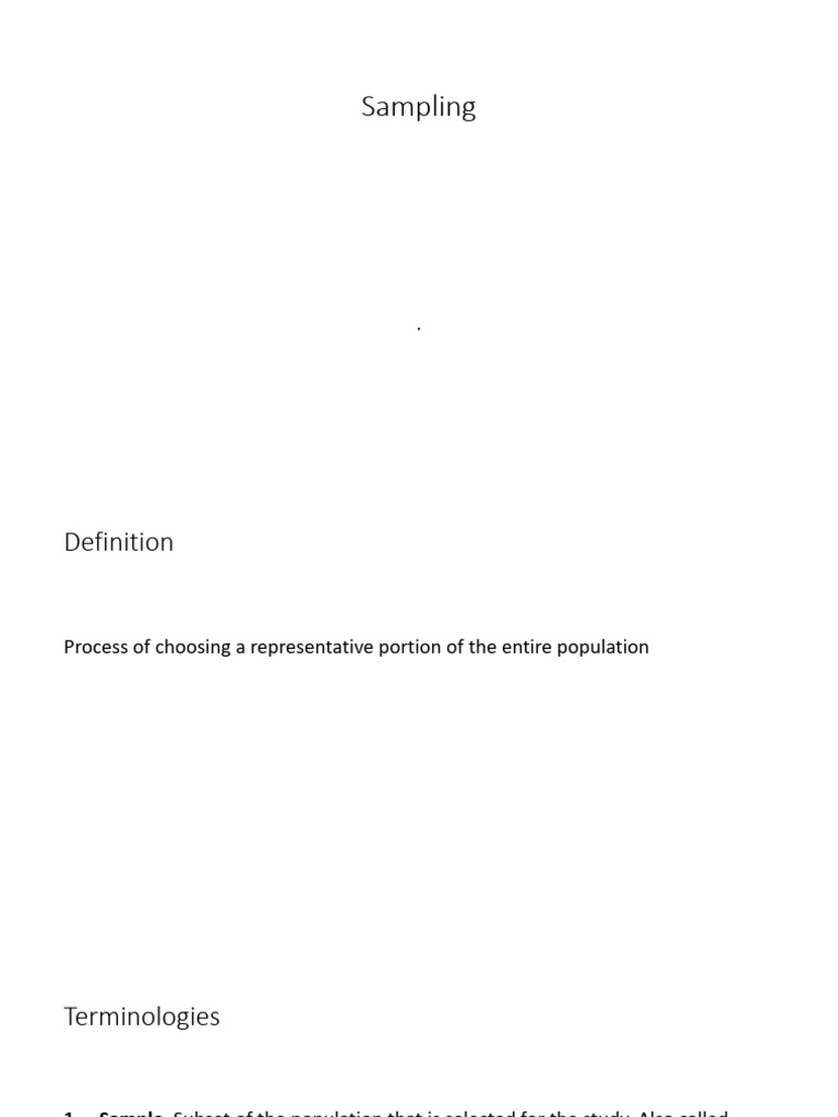 Biostatistics Unit 6. Sampling | PDF | Sampling (Statistics) | Science ...