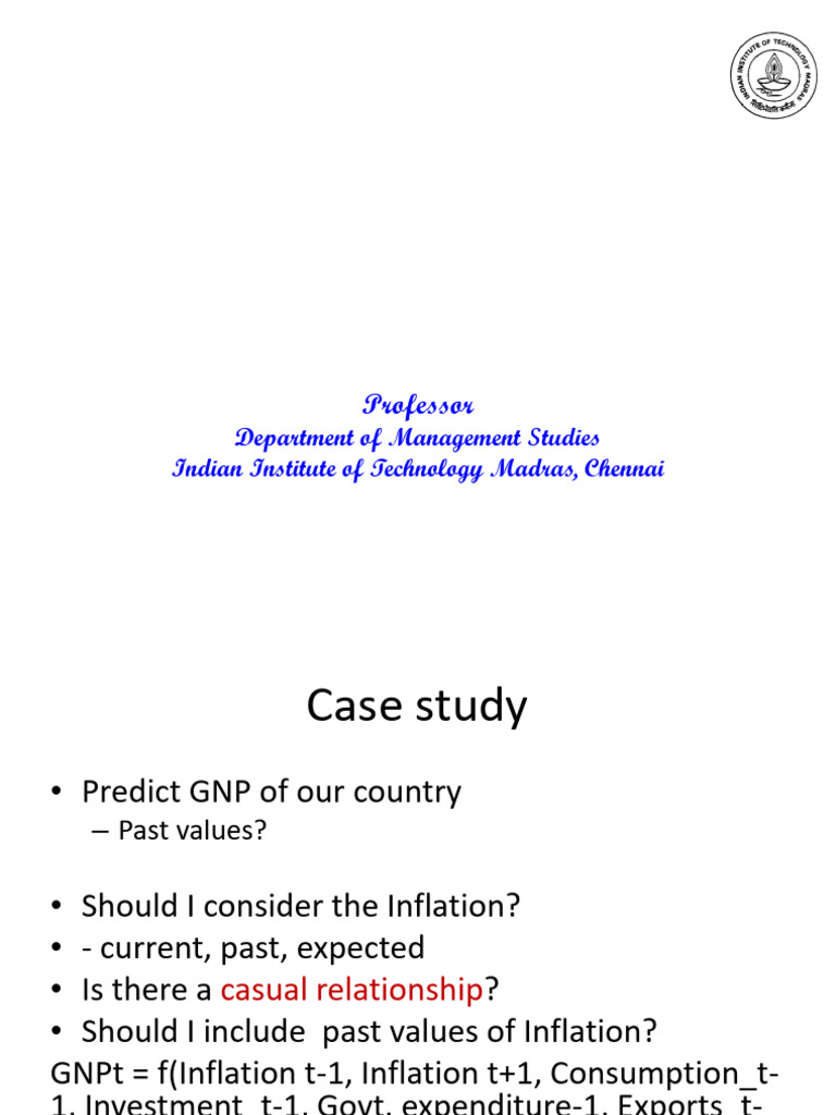 Vector Autoregression Model: Professor | PDF