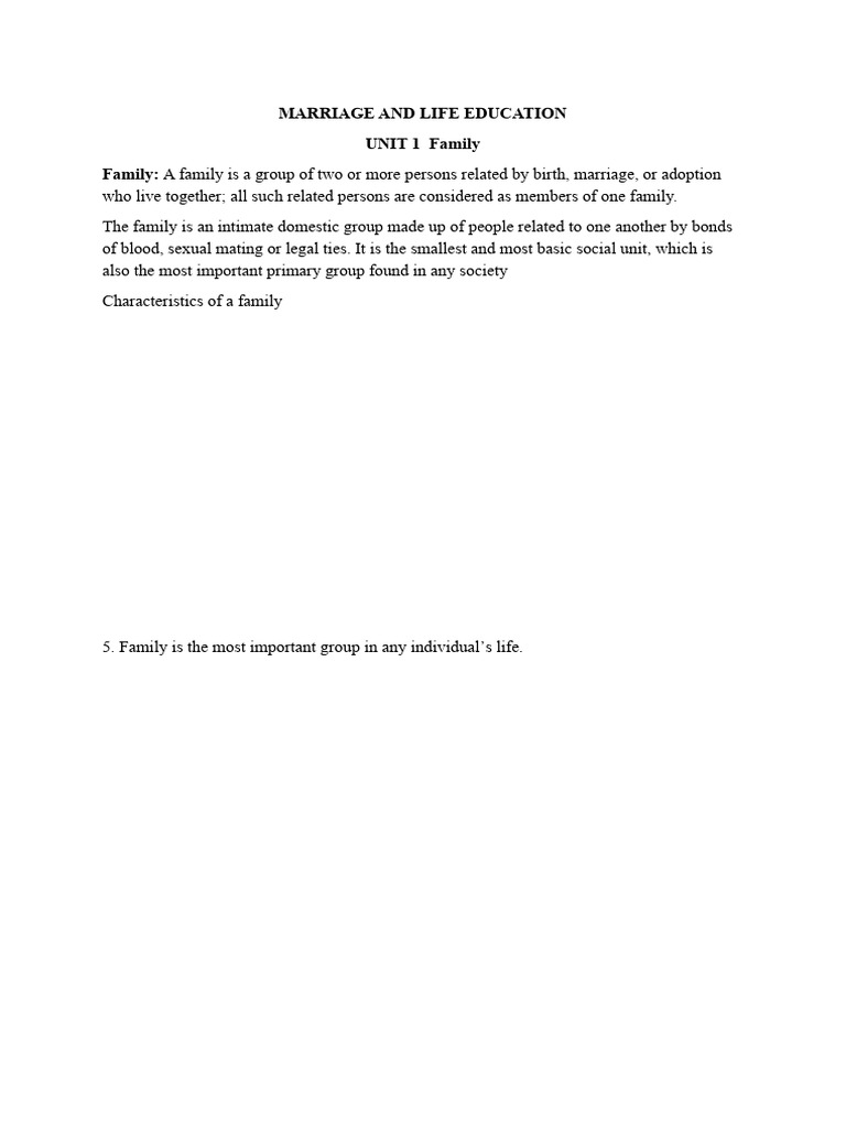 Marriage and Life Education | PDF | Intimate Relationships | Social Science