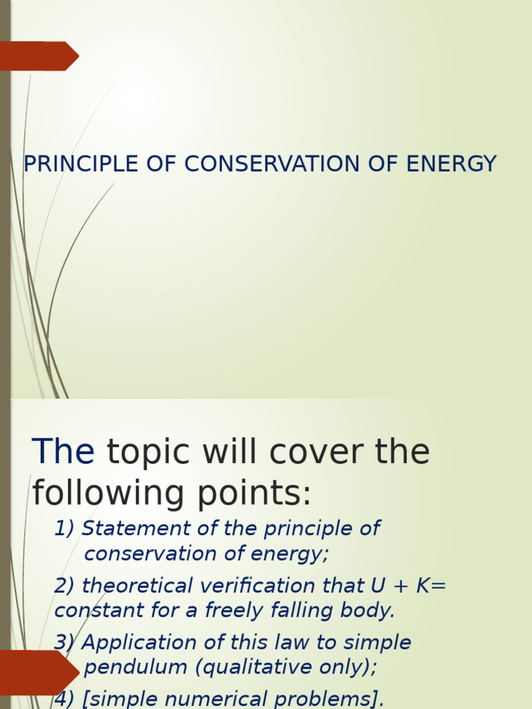 Conservation of Energy 2 | PDF