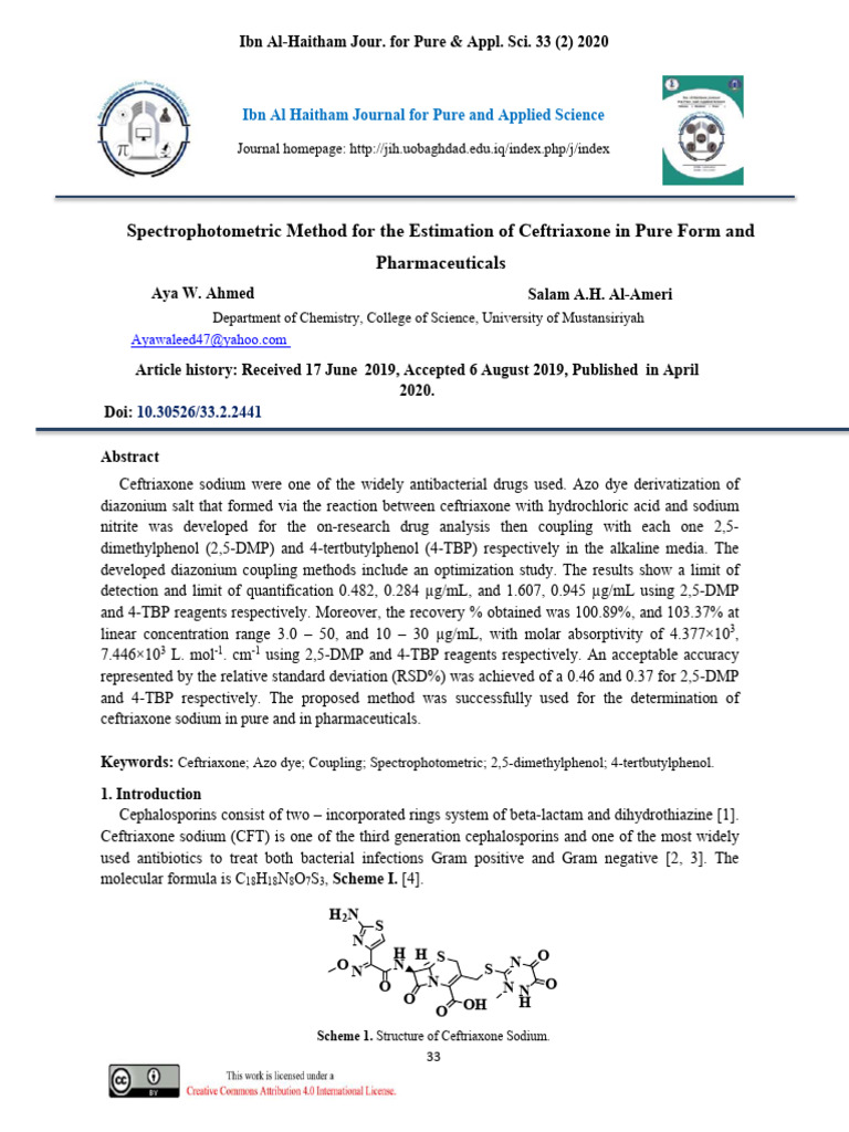 Spectrophotometric Method For The Estimation Of Ce Pdf