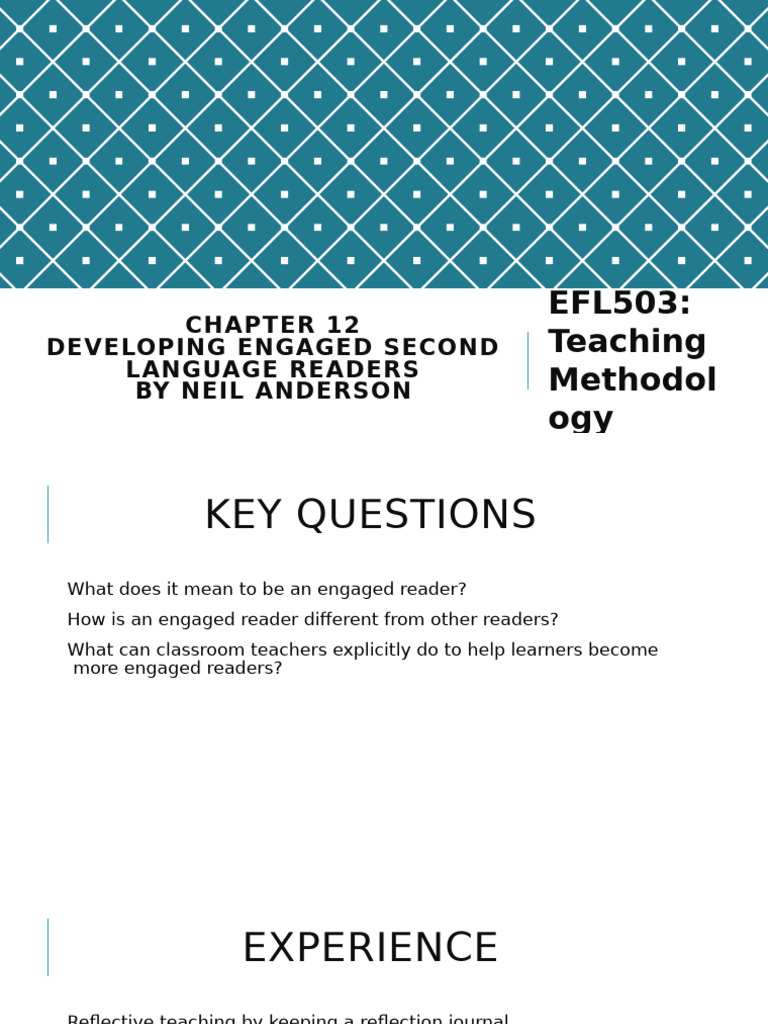 1 Chapter 12 Developing Engaged L2 Readers | PDF | Reading Comprehension | Fluency
