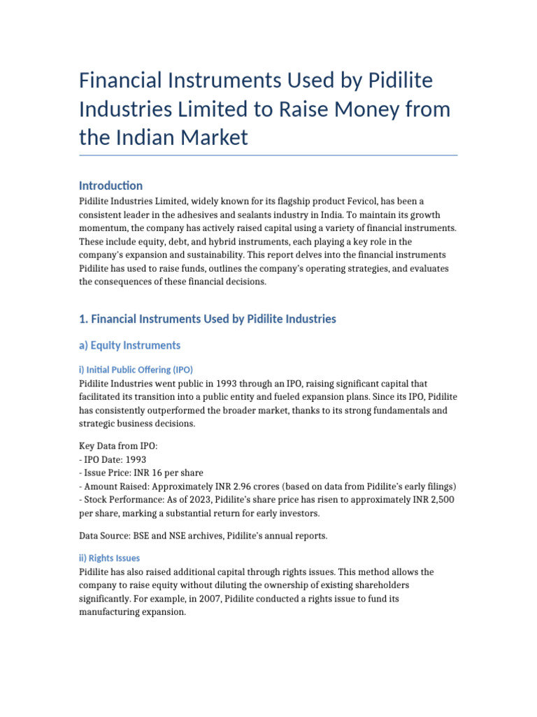 Pidilite_Financial_Instruments_Report | PDF