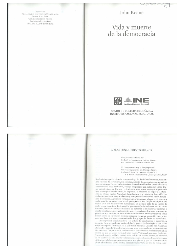 Keane - Vida y Muerte de La Democracia | PDF