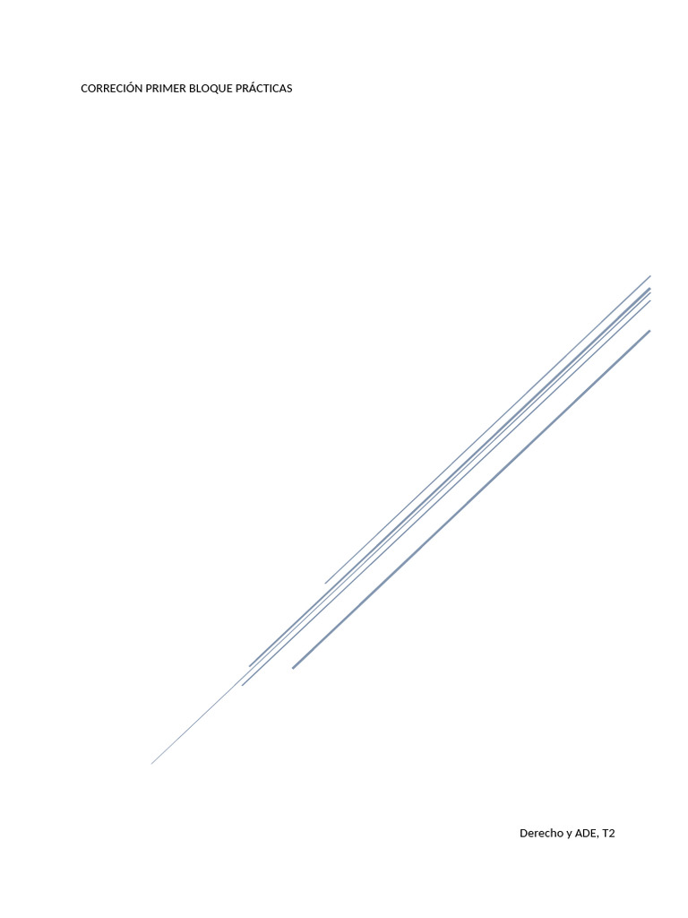 Correción Primer Bloque Prácticas Internacional | PDF