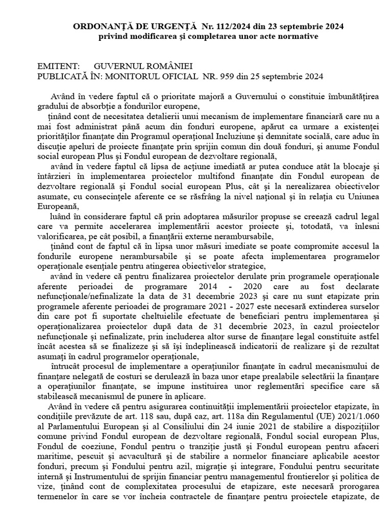 OUG 112 Scutire Accesorii | PDF | Negocios | Informática