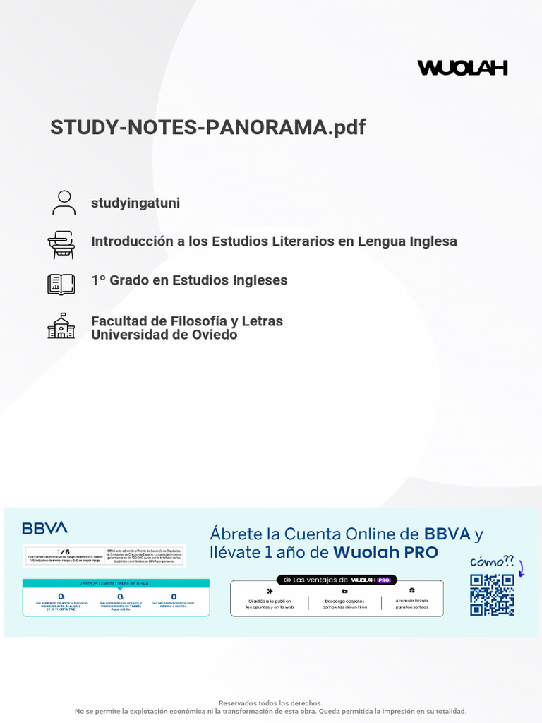 Free STUDY NOTES PANORAMA | PDF