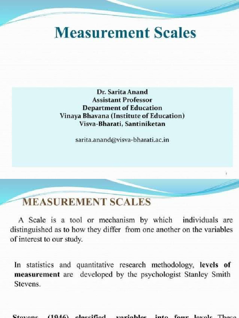 2 Measurement Scales | PDF