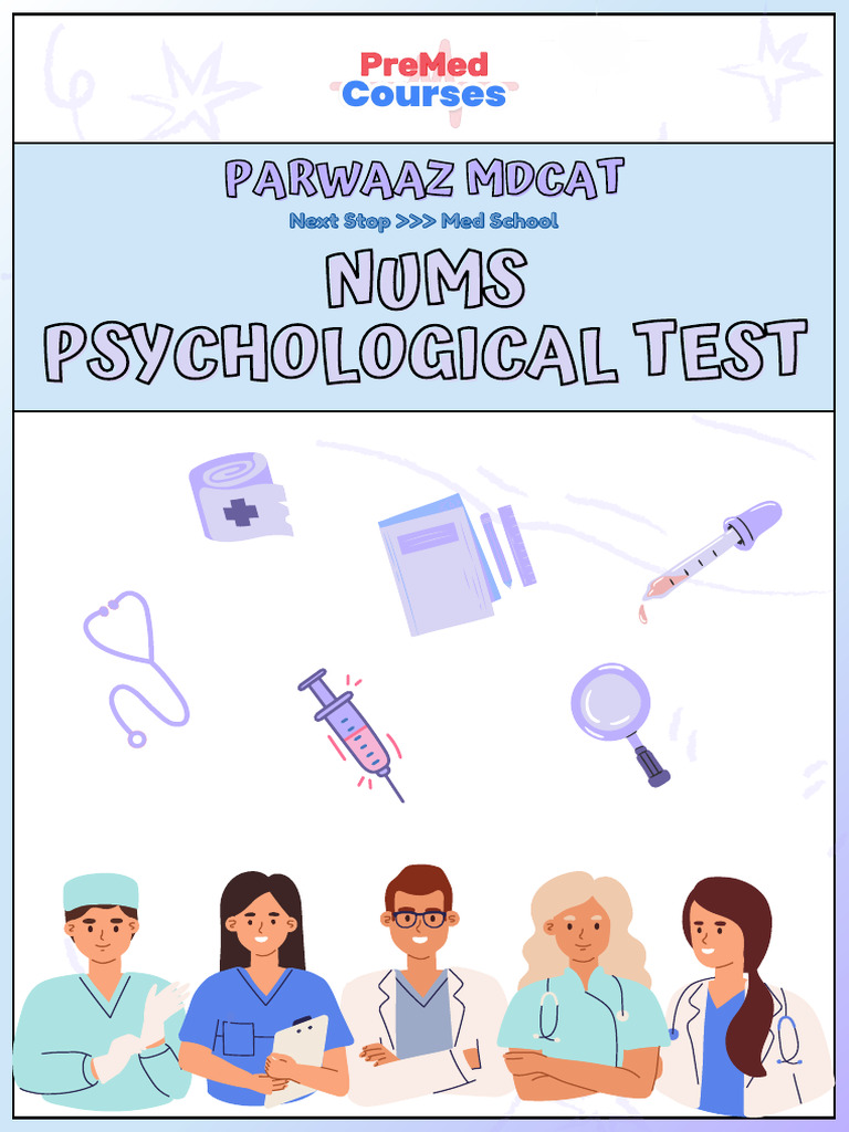 NUMS Psychological Test (PreMed.pk) | PDF
