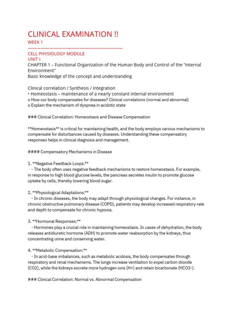 Clinical Examination Physio SGD PDF | PDF | Cellular Differentiation ...