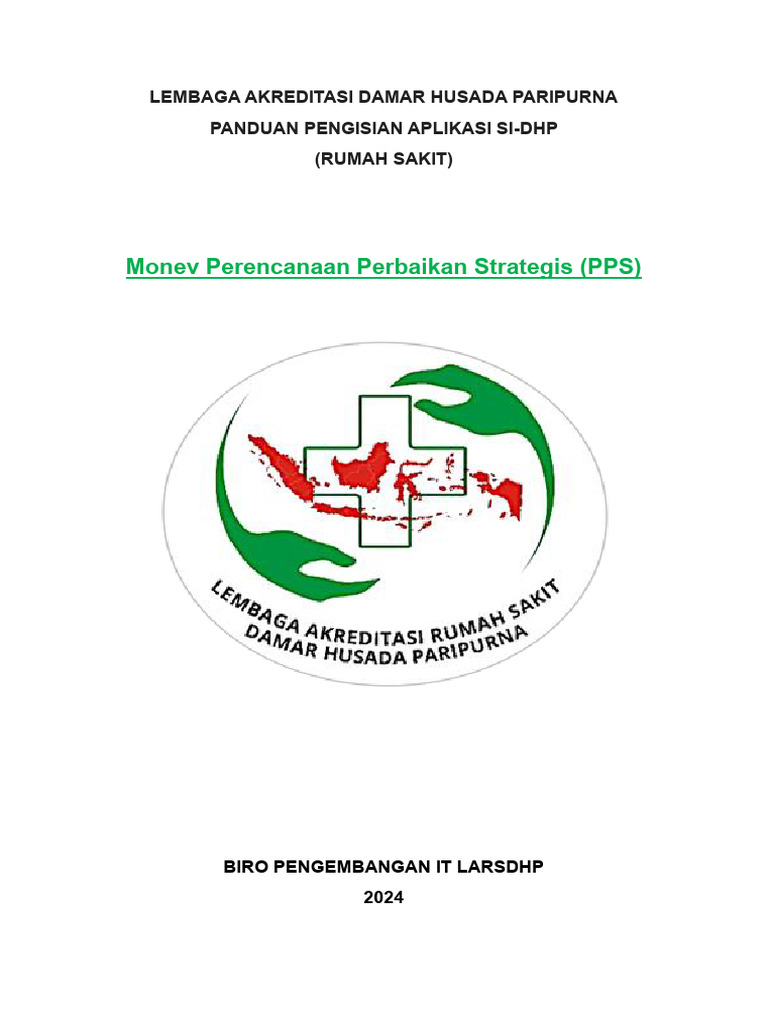Panduan Rumah Sakit Monev PPS Sidhp - Lembaga Akreditasi Damar Husada Paripurna | PDF