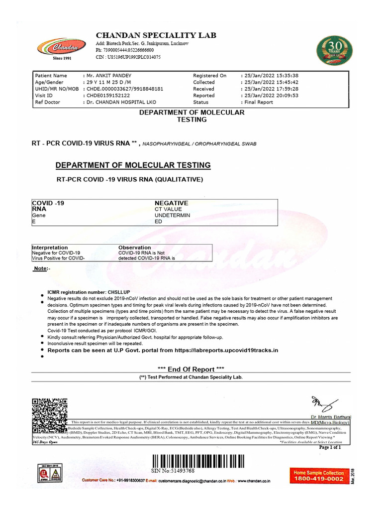 RTPCR Ankit Pandey | PDF