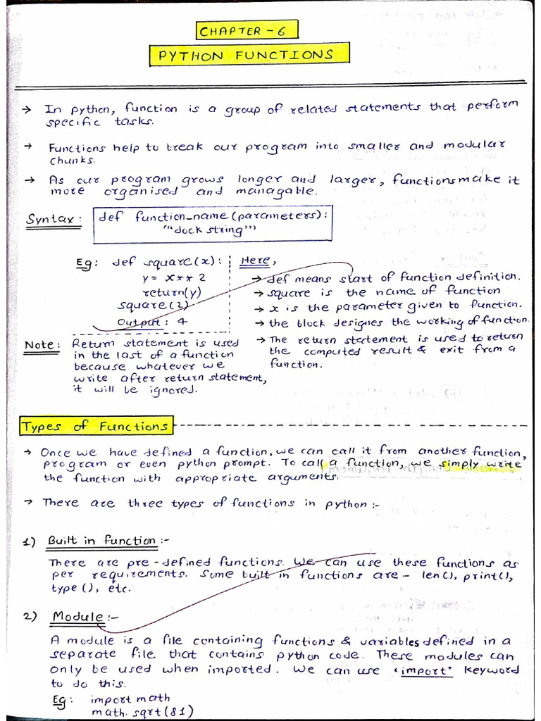 Working with Functions | PDF