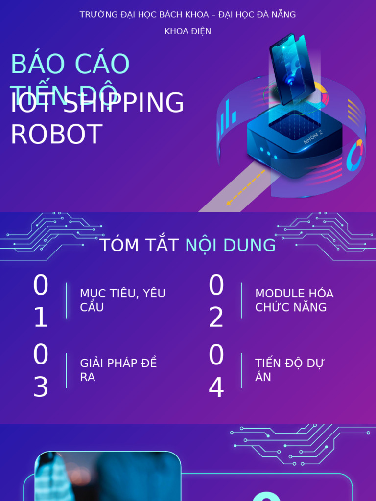 Báo Cáo Tiến Độ: Iot Shipping Robot | PDF