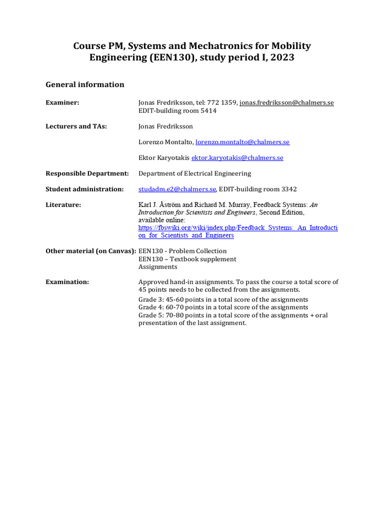 Course PM 2023 v1 | PDF | Lecture | Engineering