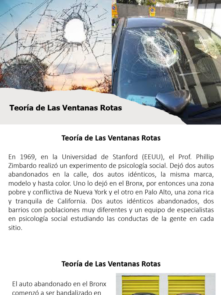 Teoría de La Ventanas Rotas | PDF | Justicia | Crimen y violencia