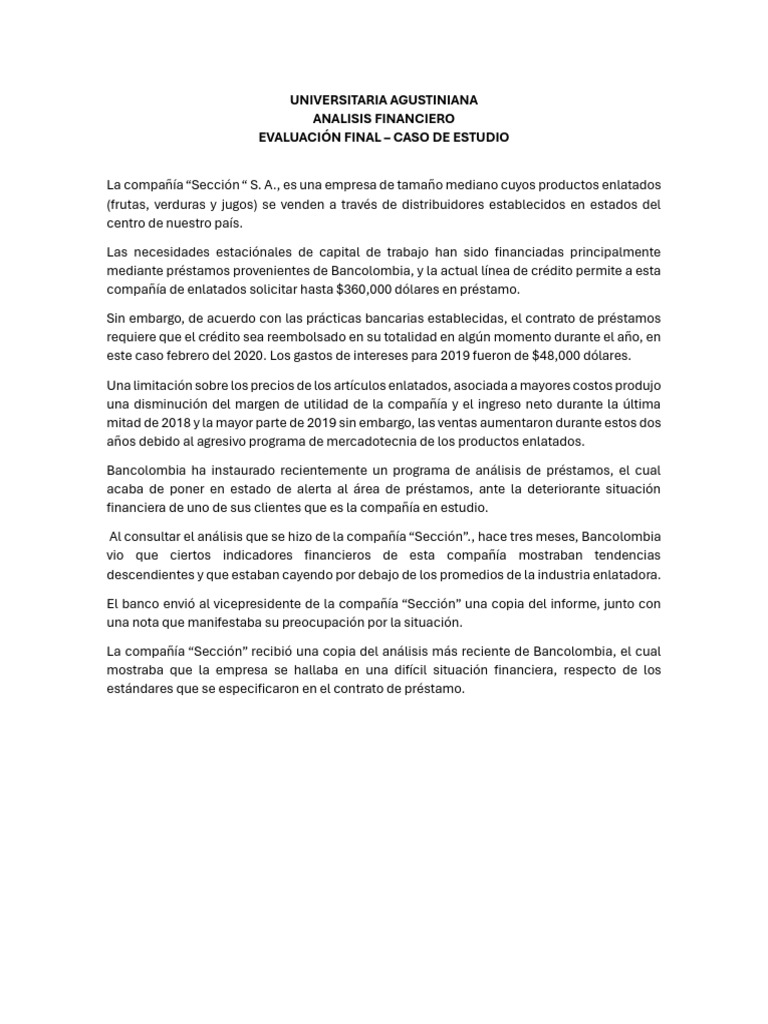 Evaluacion Final | PDF