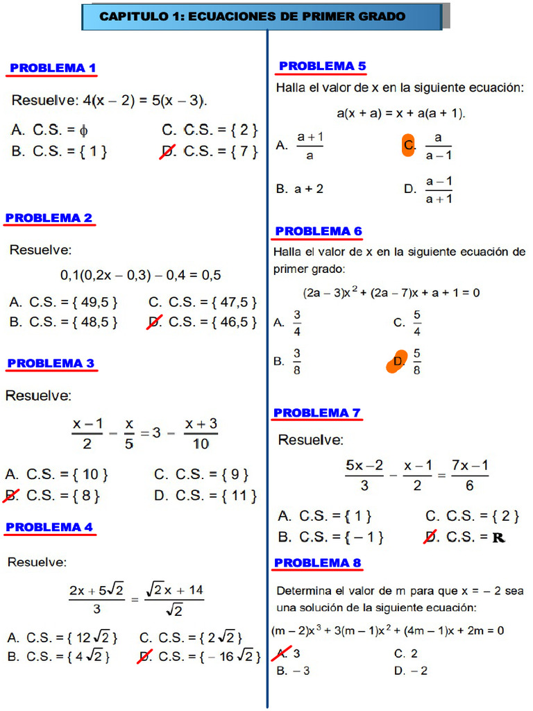 Algebra Examen Semanal 1 | PDF