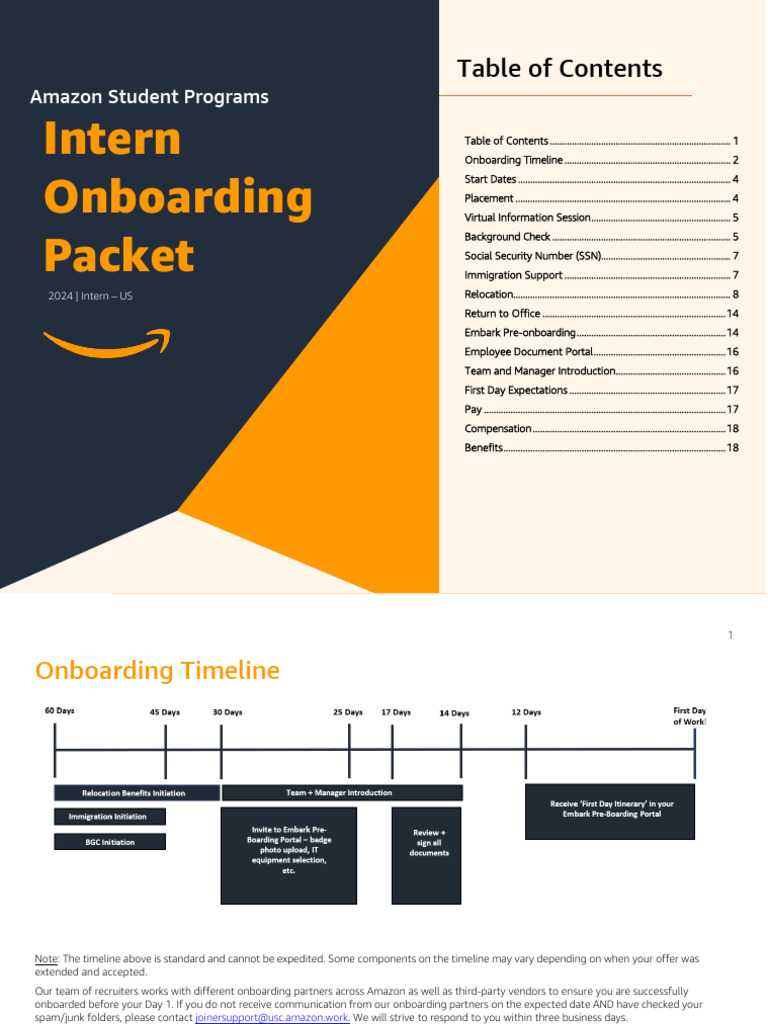 2024 Intern Onboarding Packet - US | PDF