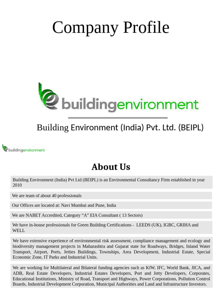 BEIPL Business Presentation 2021-22 | PDF