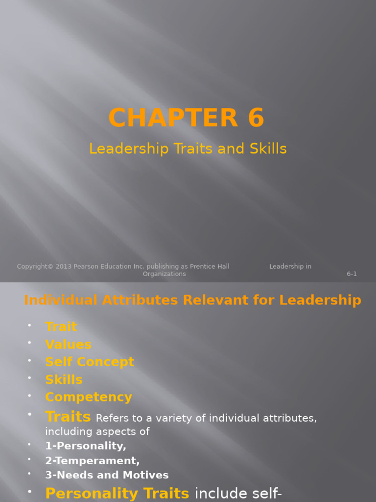 Leadership Skills and Trait | PDF | Leadership | Motivational