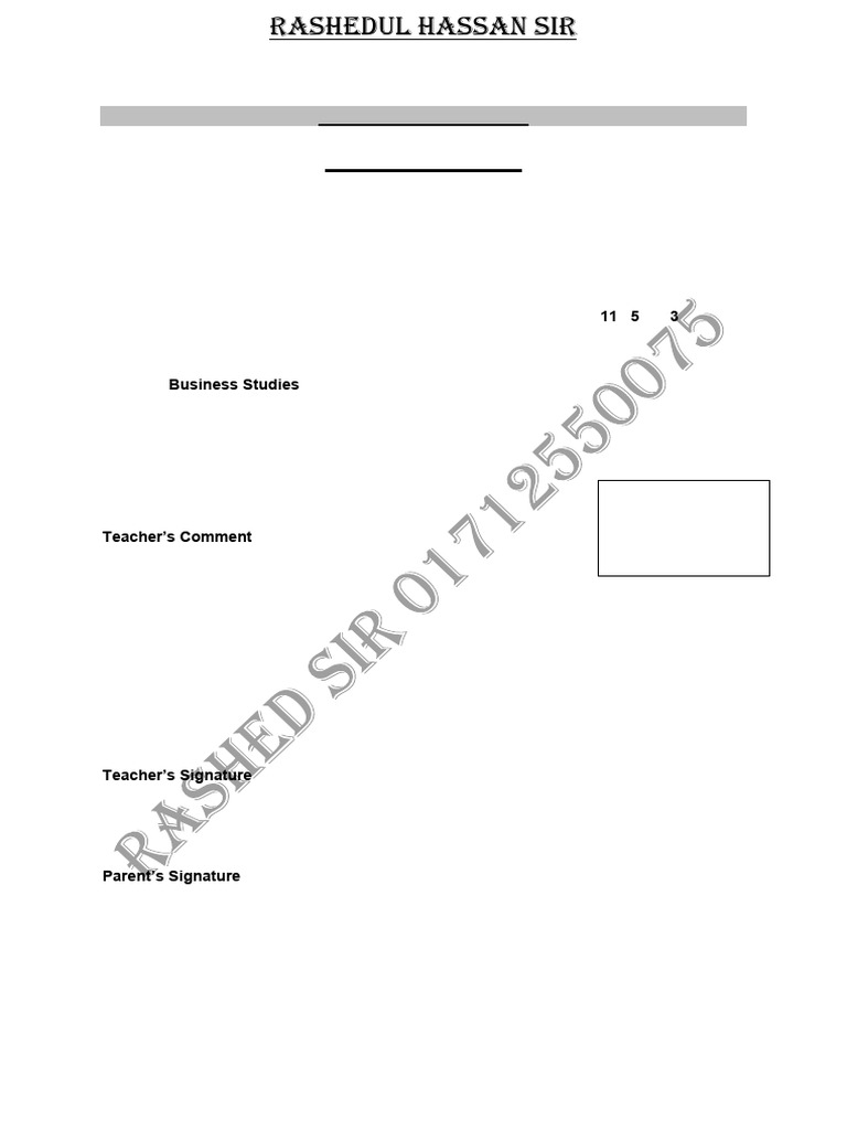 TOPICAL MOCK Business Organization | PDF