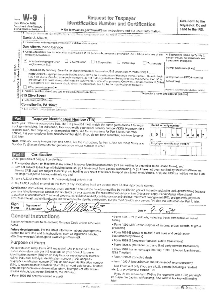 W 9 | PDF