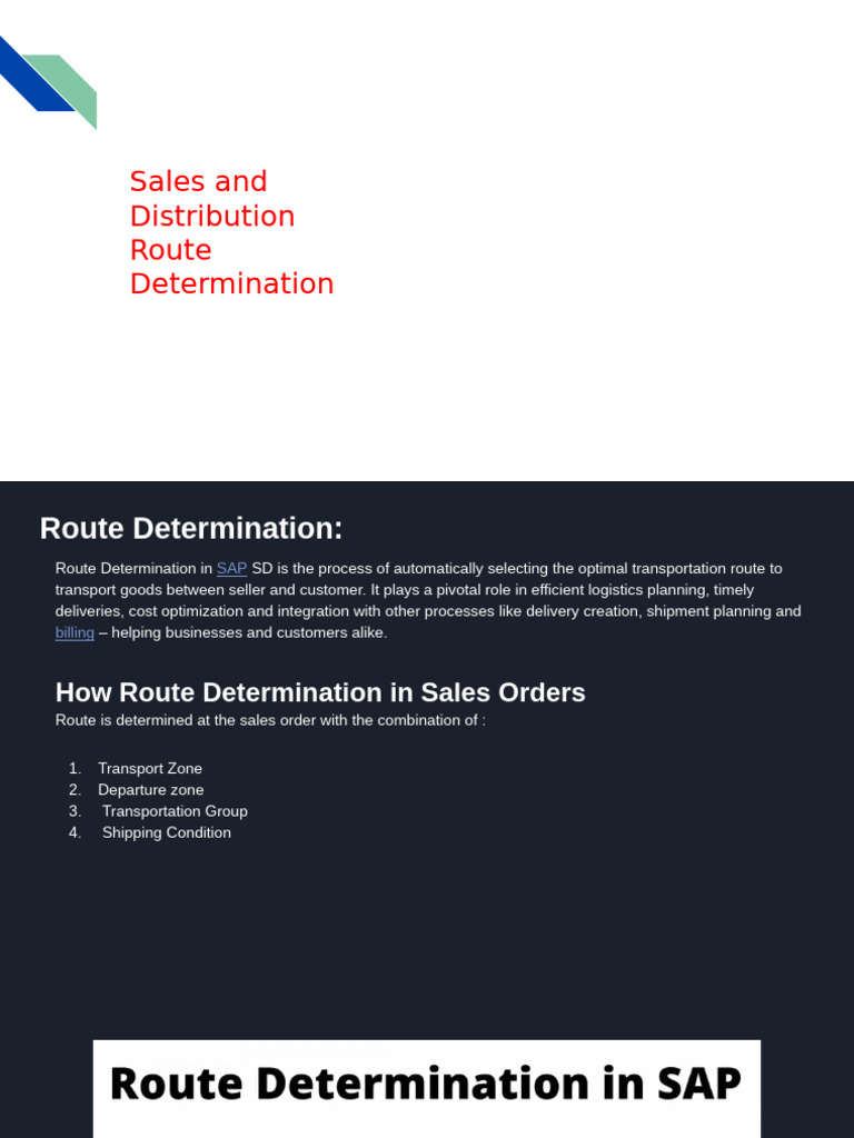 Route Determination | PDF