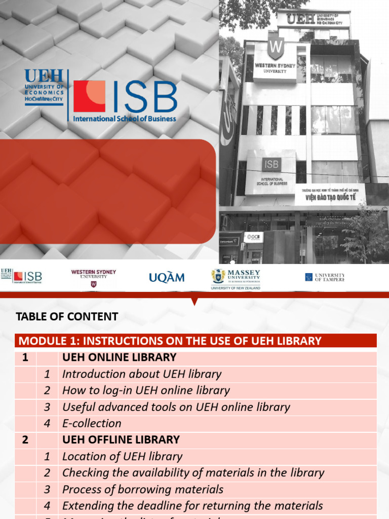 Module-1_Instructions-on-the-Use-of-UEH-Library | PDF
